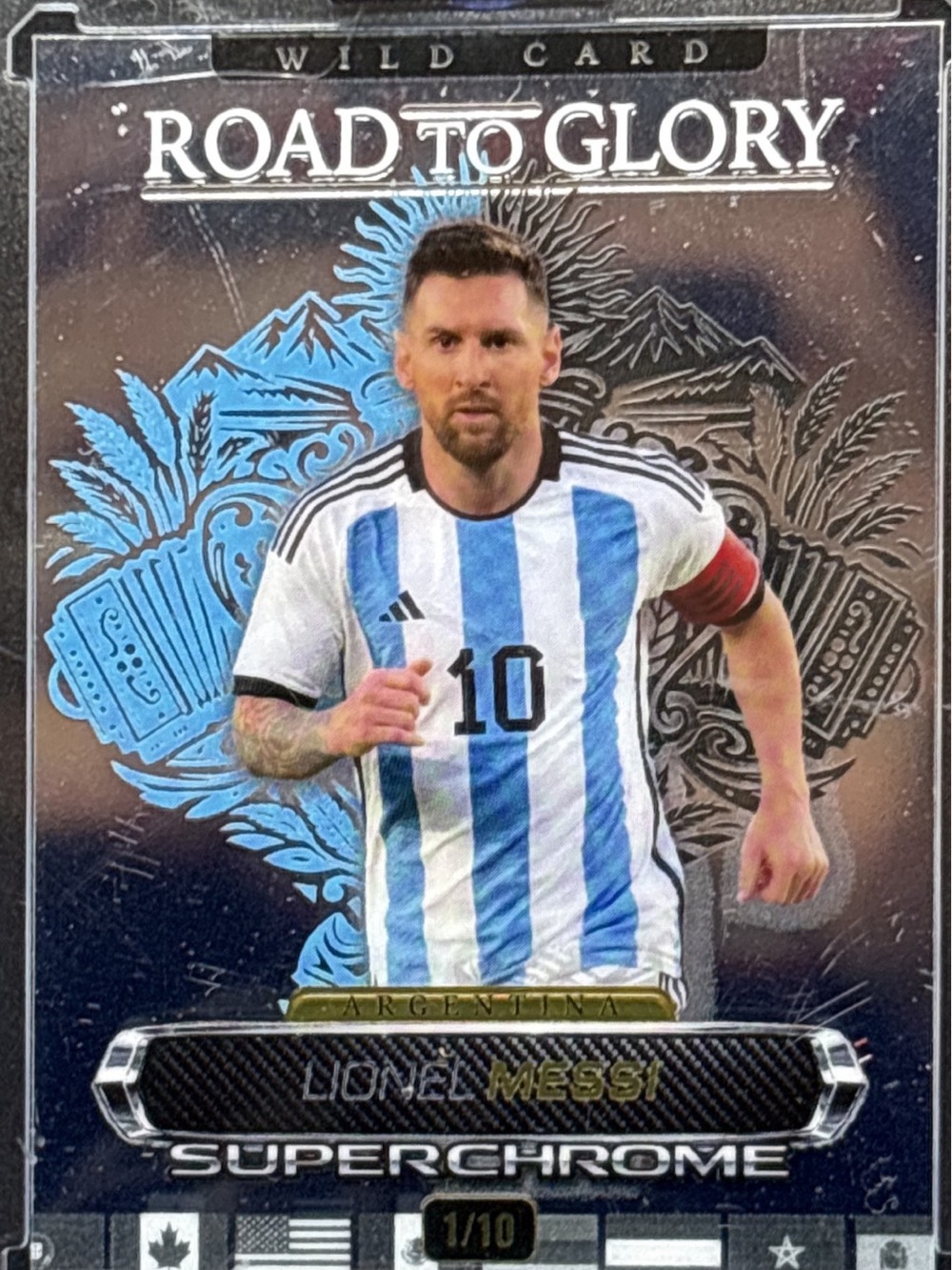 Wild Card Toys Wild Card Superchrome Lionel Messi Soccer Card Le 1